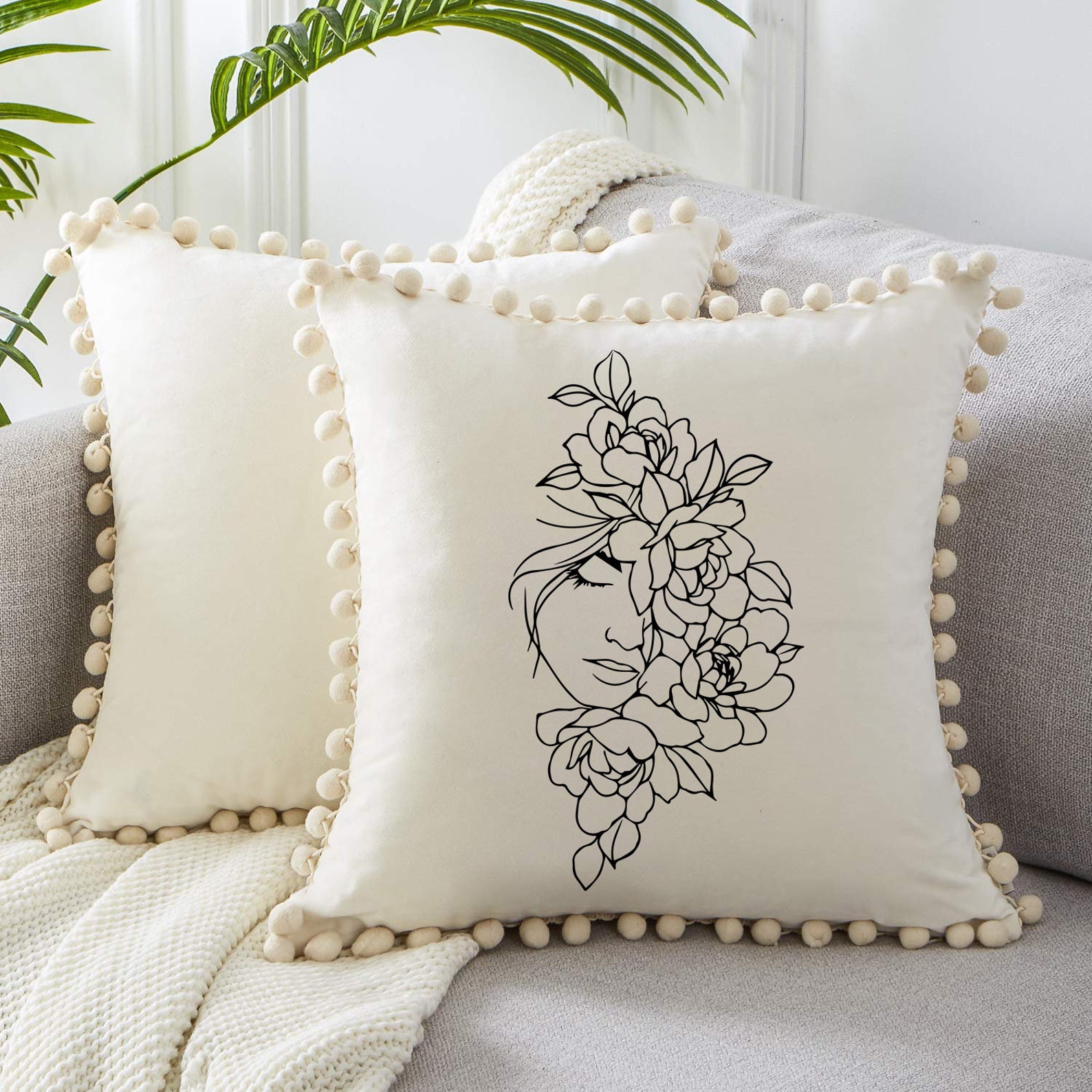 FLORAL WOMAN SVG Floral Svg Design Floral Cut File Woman - Etsy