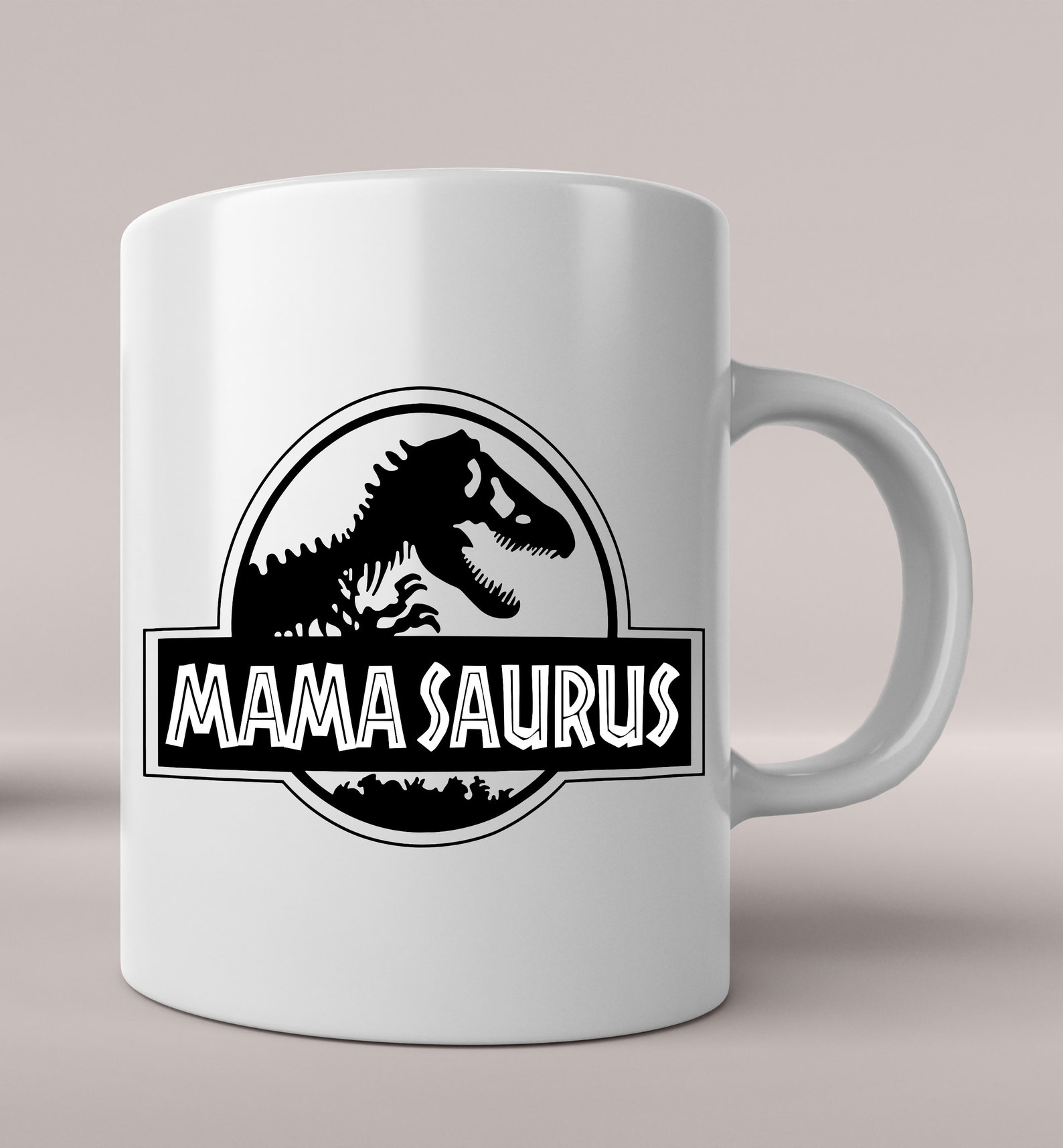 Mama Saurus Black and White SVG Cut Files, Mamasaurus Mama Saurus Svg ...