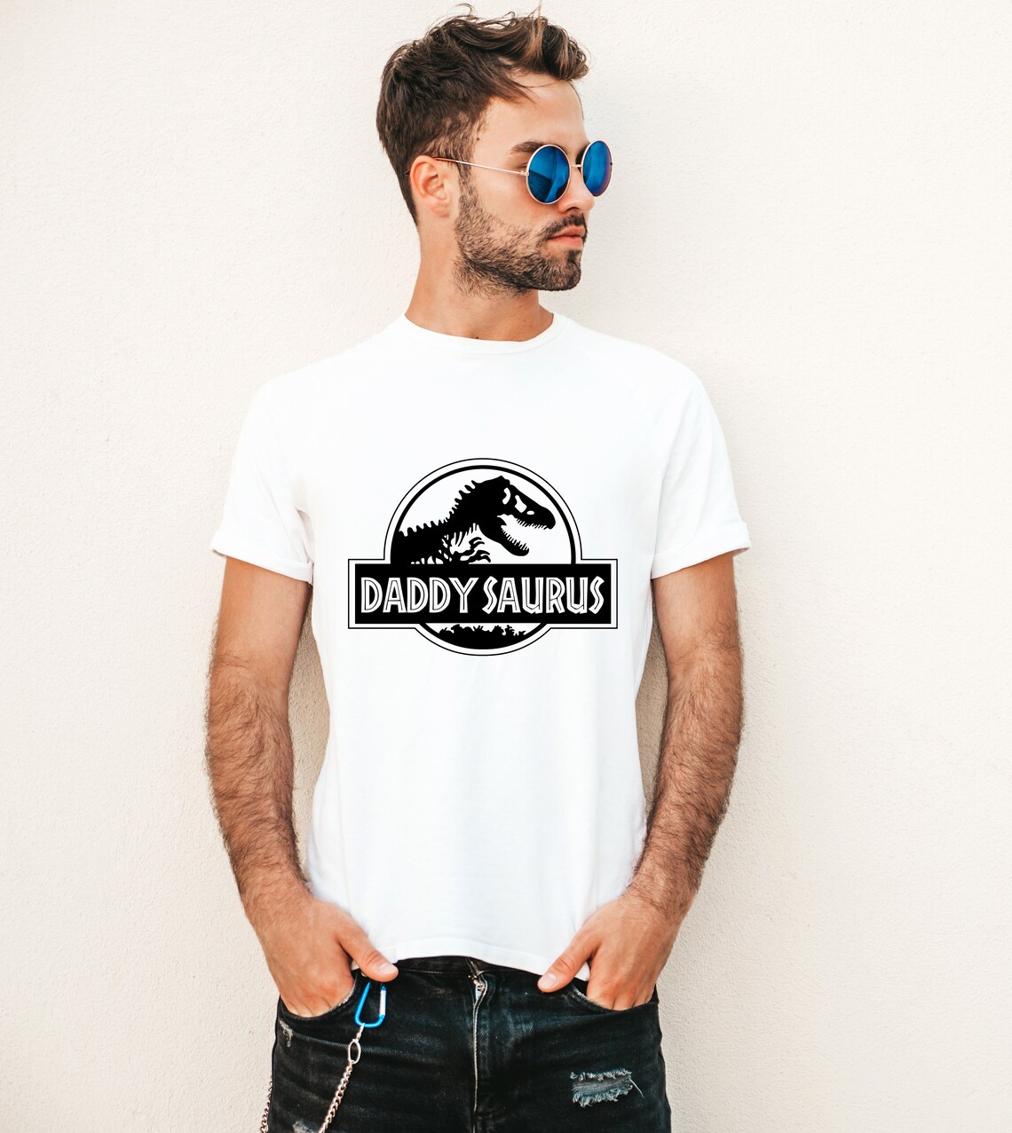 Daddy Saurus Black and White SVG Cut Files, Daddysaurus Daddy Saurus ...
