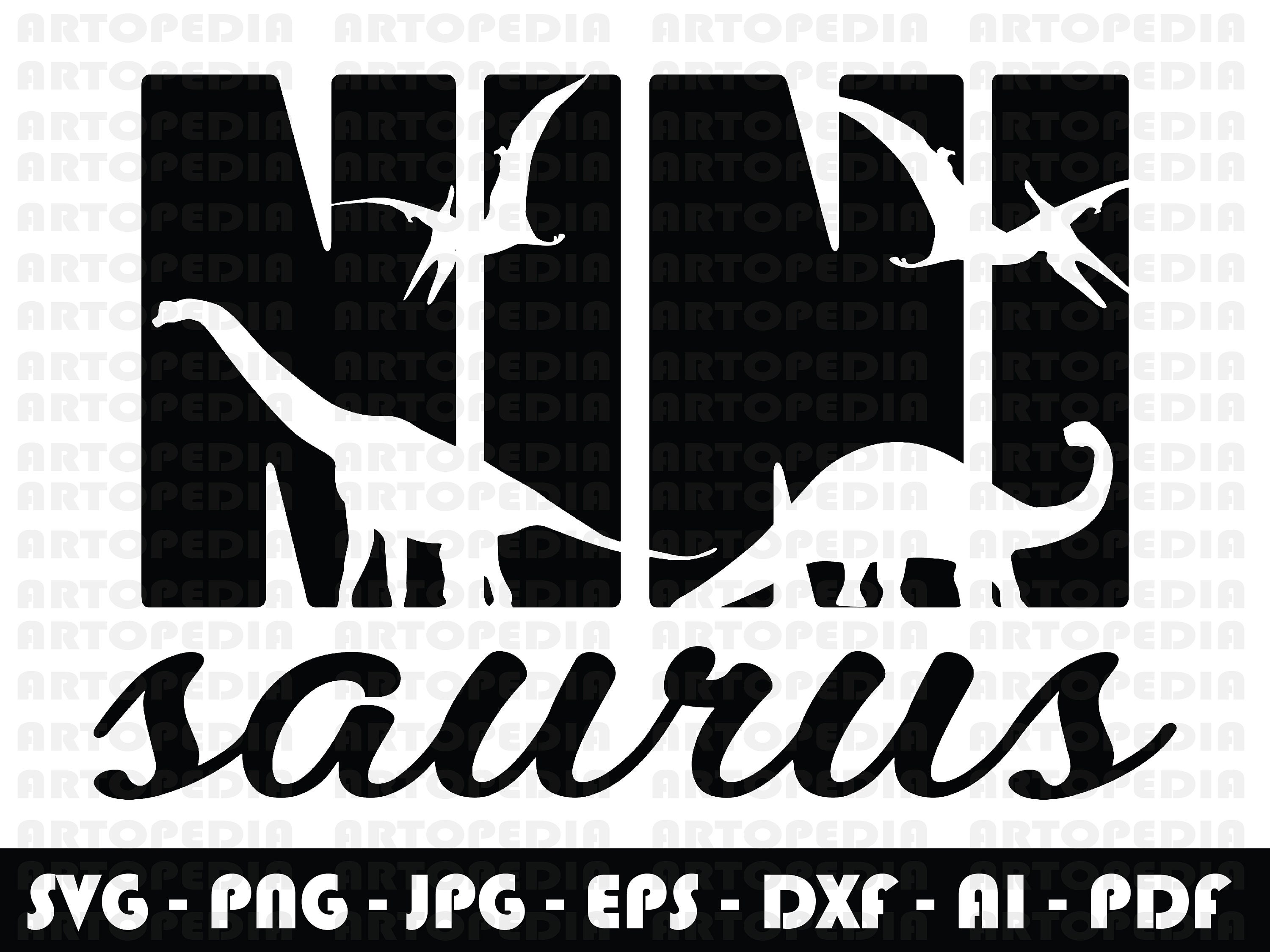 Nini Saurus SVG, Nini Tshirt Svg, Nini Cut Files,custom Order,2 Svg,dxf ...