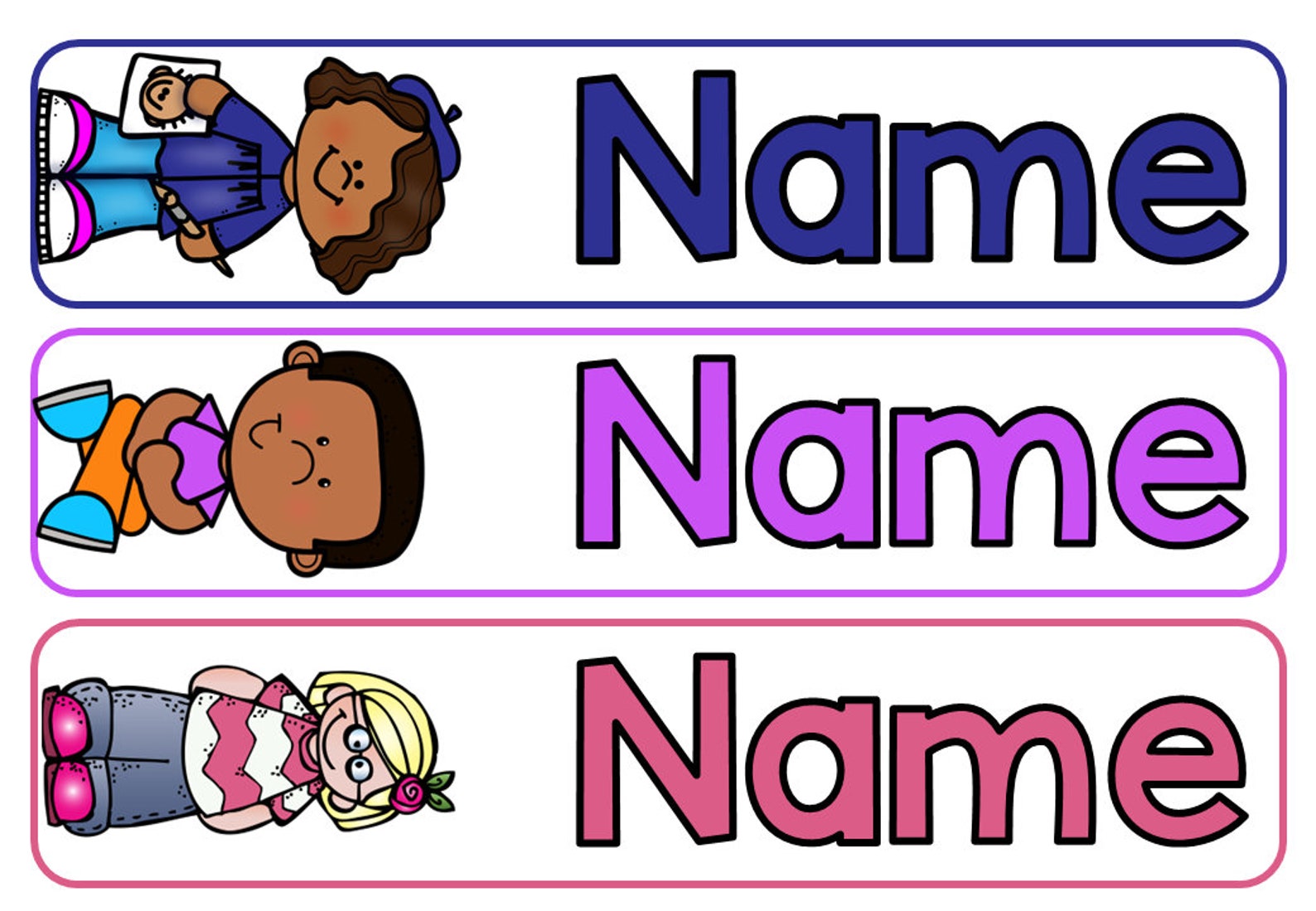 Editable Cute Student Name Bookmarks Christmas or Back to School Gift ...
