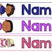 Editable Cute Student Name Bookmarks - Christmas or Back to School Gift ...