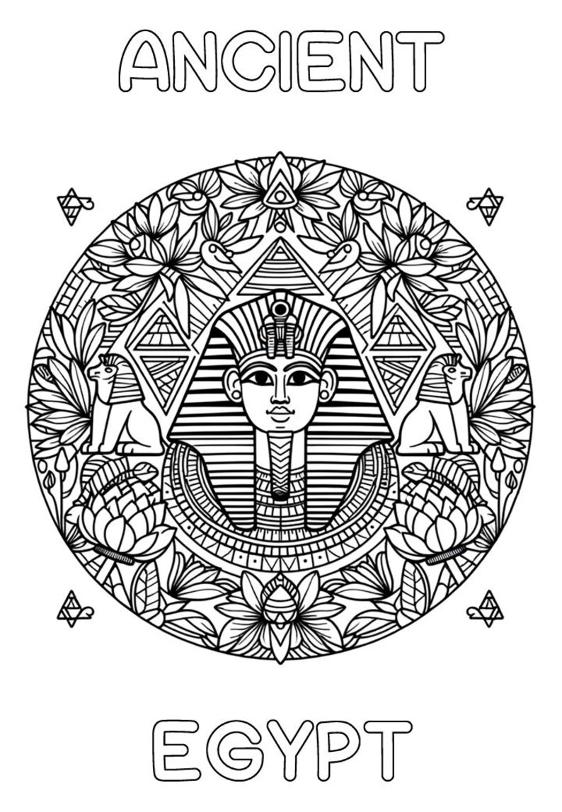 Ancient Egypt Coloring Pages - History Coloring Sheets - Early ...