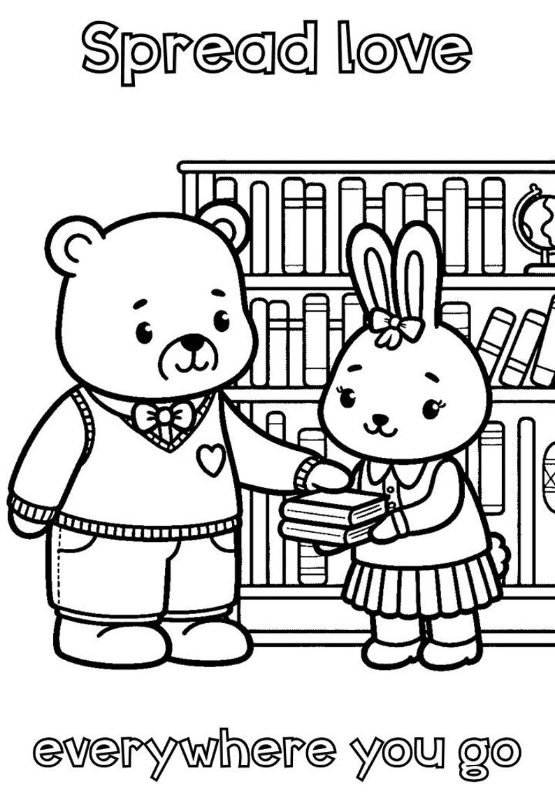 Growth Mindset Kindness Coloring Pages Posters - Inspirational ...