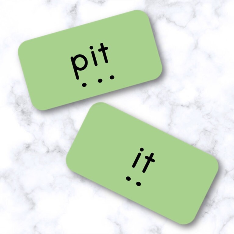 RWI Set 1 Green Word Flashcards Phonics Decoding Practice: Sounds for ...