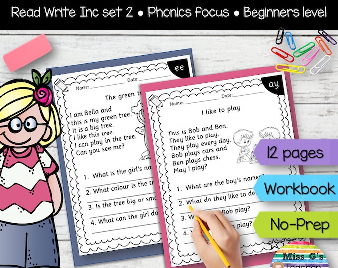Reading Comprehension Book 1 - RWI Set 2 Phonics - Sounds and Stories ...