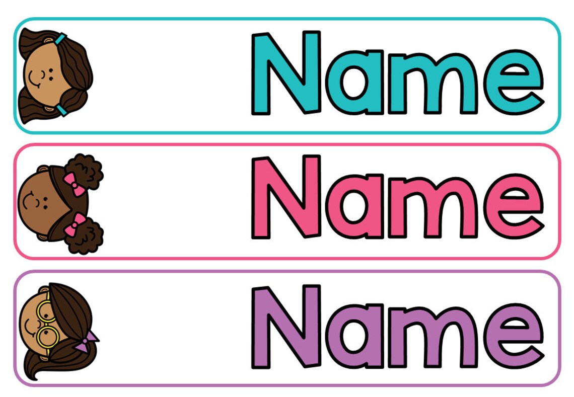 Editable Cute Student Name Bookmarks Christmas or Back to School Gift ...