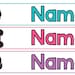 Editable Cute Student Name Bookmarks - Christmas or Back to School Gift ...