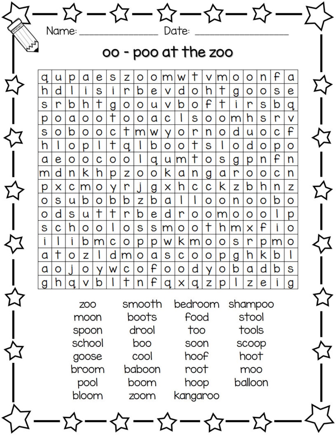 Read Write Inc (RWI) Set 2 Sounds - Word Searches With Answers - Etsy UK