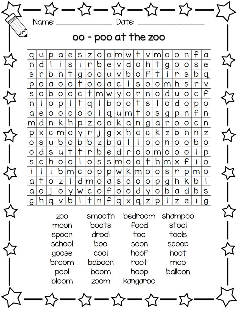 Read Write Inc (RWI) Set 2 Sounds - Word Searches With Answers - Etsy UK