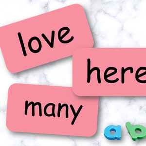 RWI Read Write Inc Red Word Flashcards Set 1 to 4 Phonics Reading - Etsy