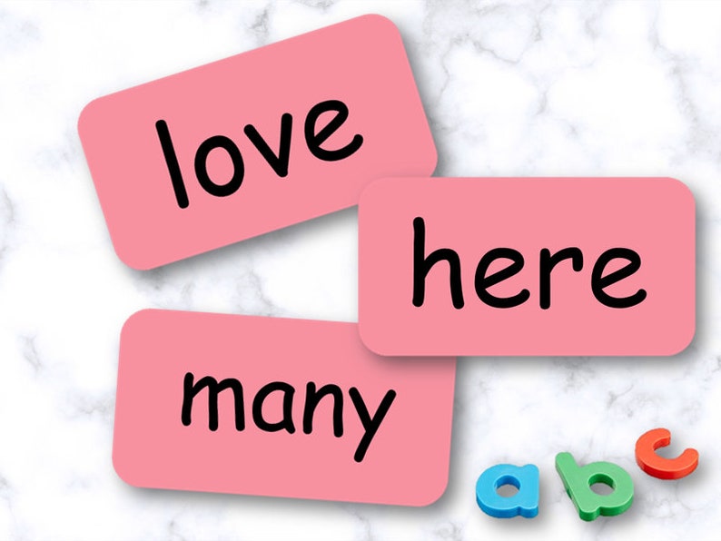 RWI Read Write Inc Red Word Flashcards Set 1 to 4 Phonics Reading - Etsy