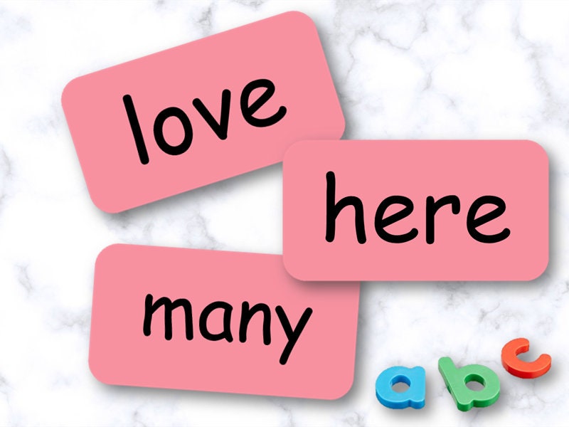 RWI Read Write Inc Red Word Flashcards Set 1 to 4 Phonics Reading - Etsy