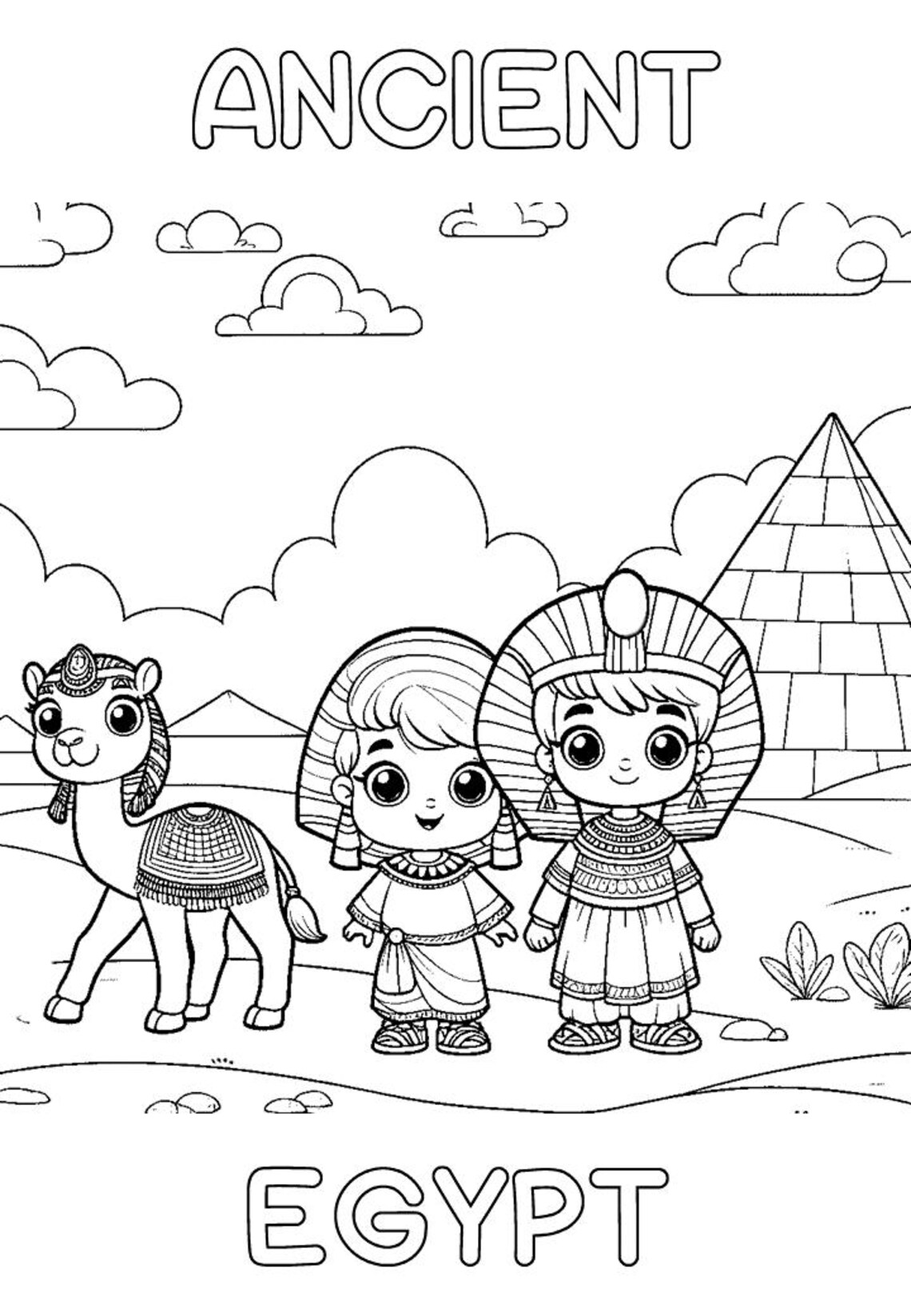 Ancient Egypt Coloring Pages - History Coloring Sheets - Early ...