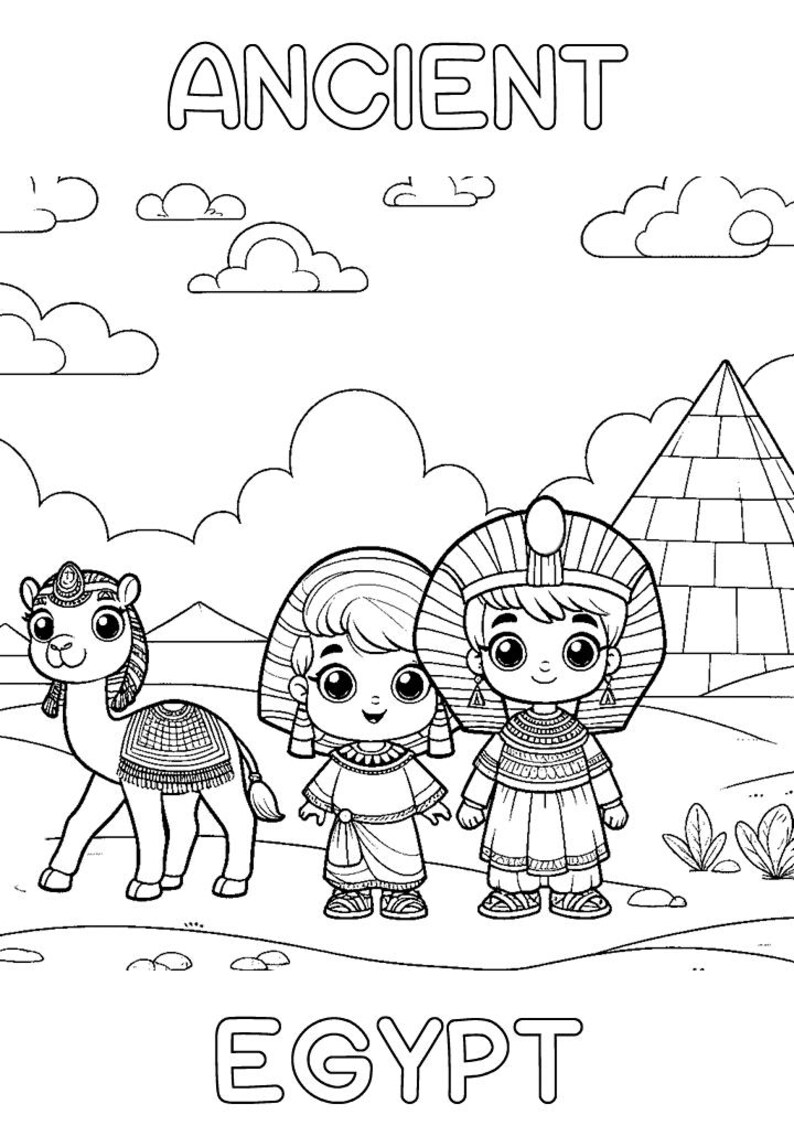 Ancient Egypt Coloring Pages - History Coloring Sheets - Early ...