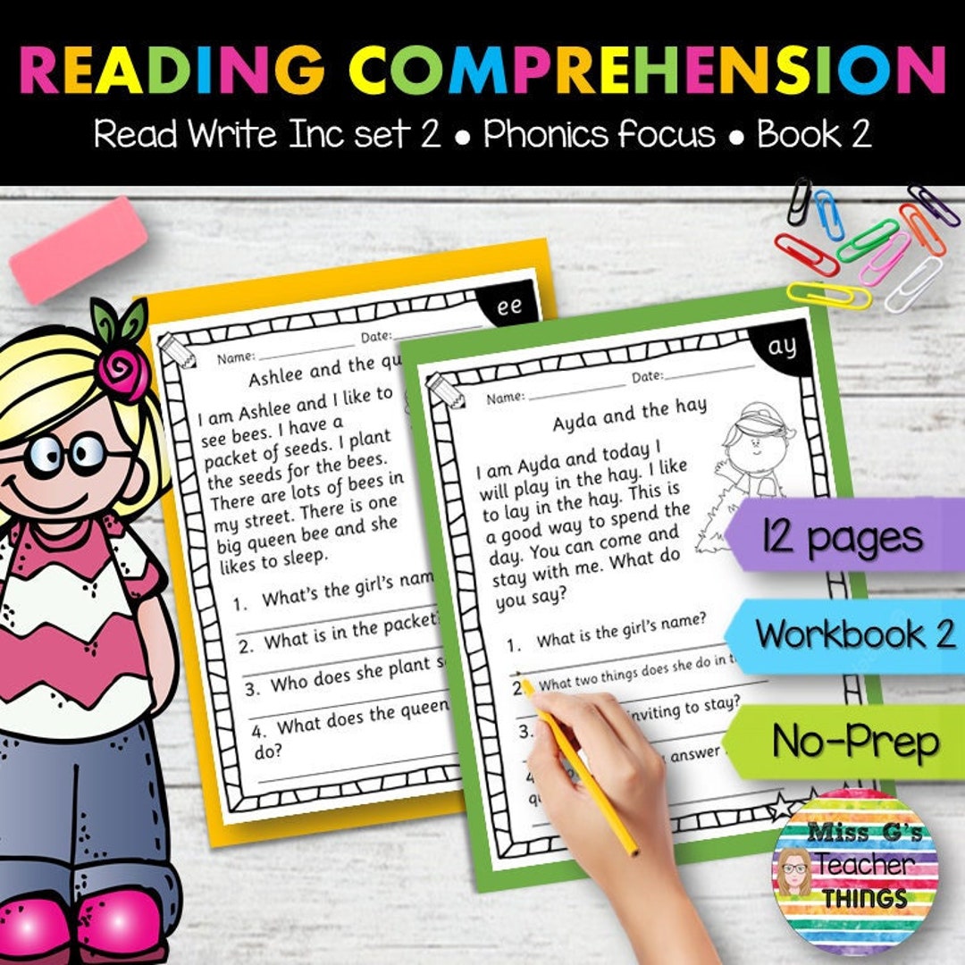 Reading Comprehension Book 2 - RWI Set 2 Phonics - Sounds and Stories ...