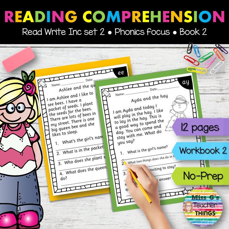 Reading Comprehension Book 2 - RWI Set 2 Phonics - Sounds and Stories ...