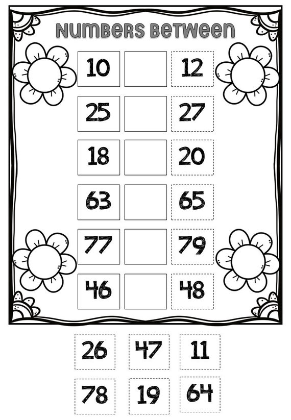 Hojas De Trabajo Para Ordenar Números De Nivel