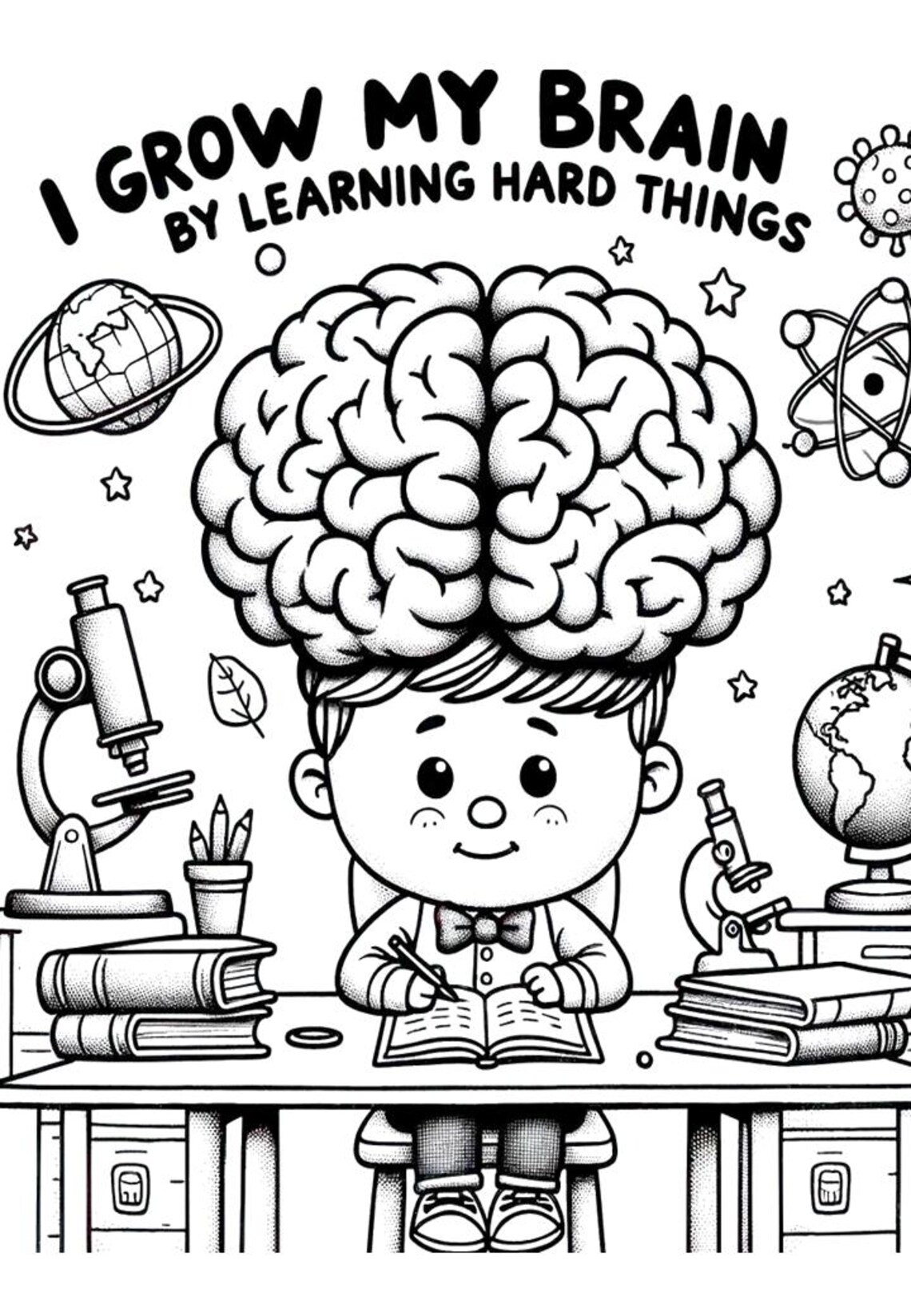 Growth Mindset Coloring Pages - Inspirational Classroom Decor - Etsy