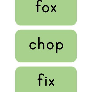 RWI Set 1 Green Word Flashcards - Phonics Decoding Practice: Sounds for ...