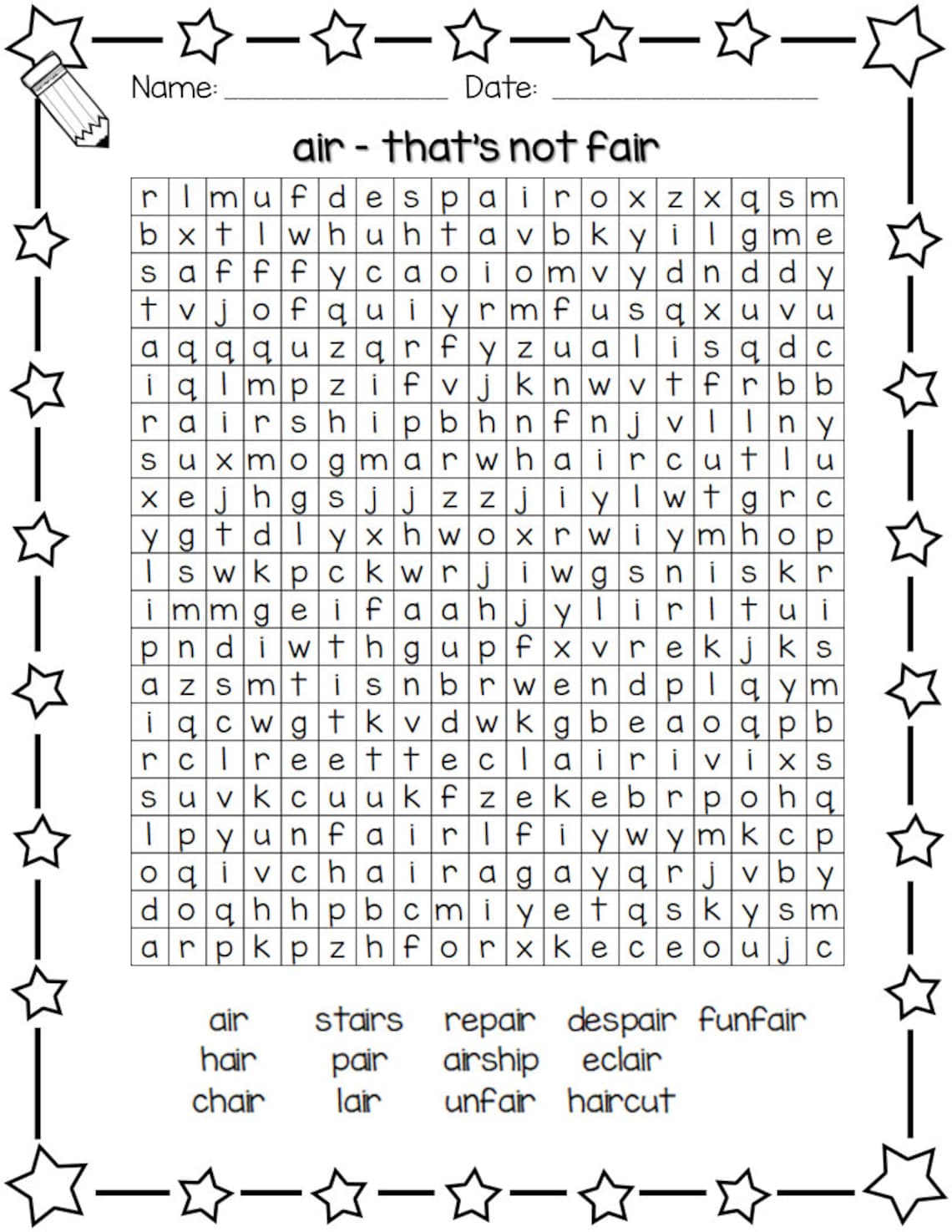 Read Write Inc (RWI) Set 2 Sounds - Word Searches With Answers - Etsy UK