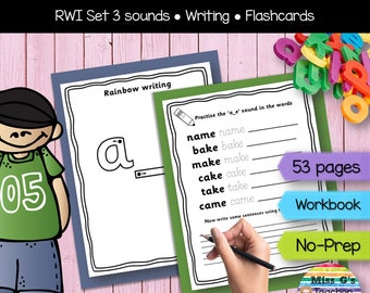 RWI Set 2 Phonics Activity Book & Flashcards (PDF Download) - Etsy