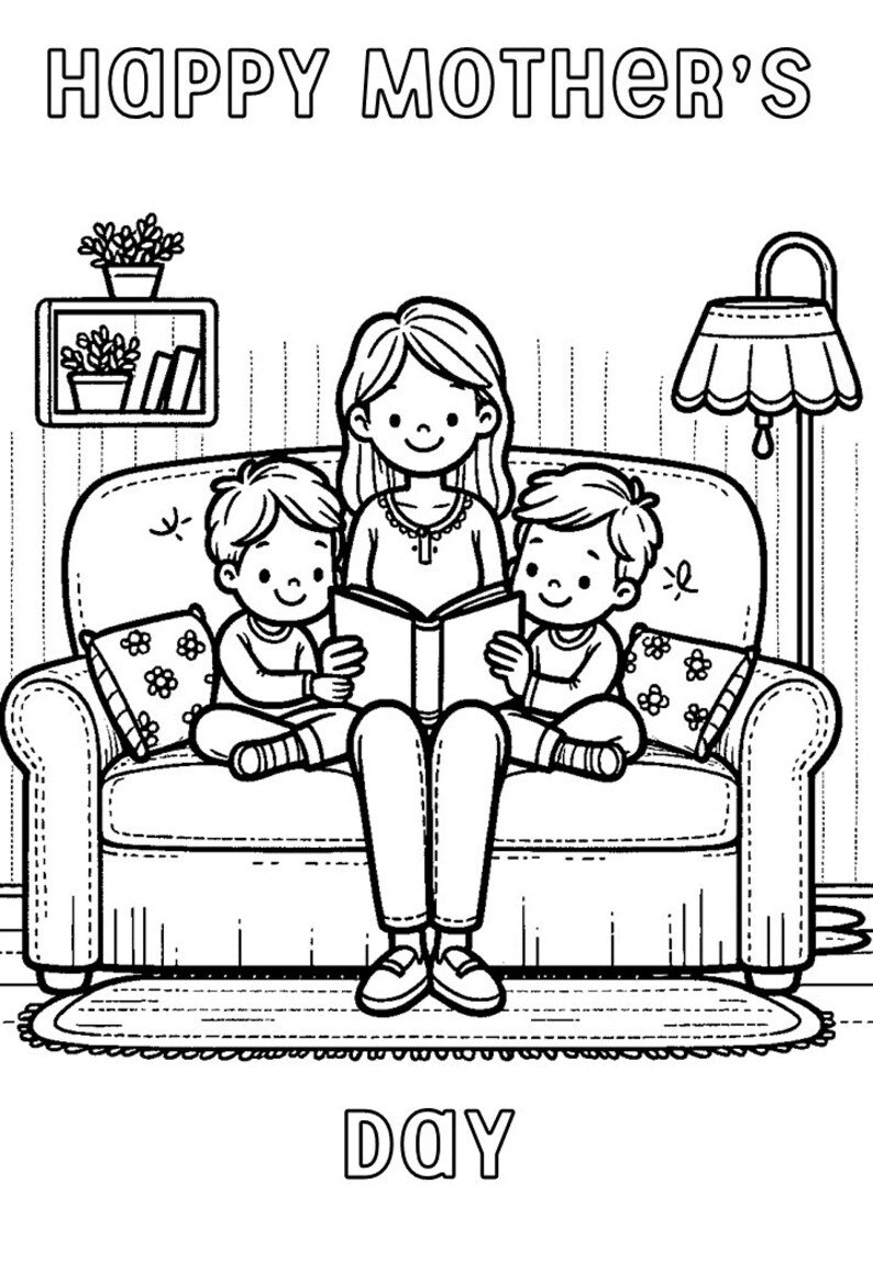 Mother's Day Coloring Pages - Celebrations Coloring Sheets - Early ...