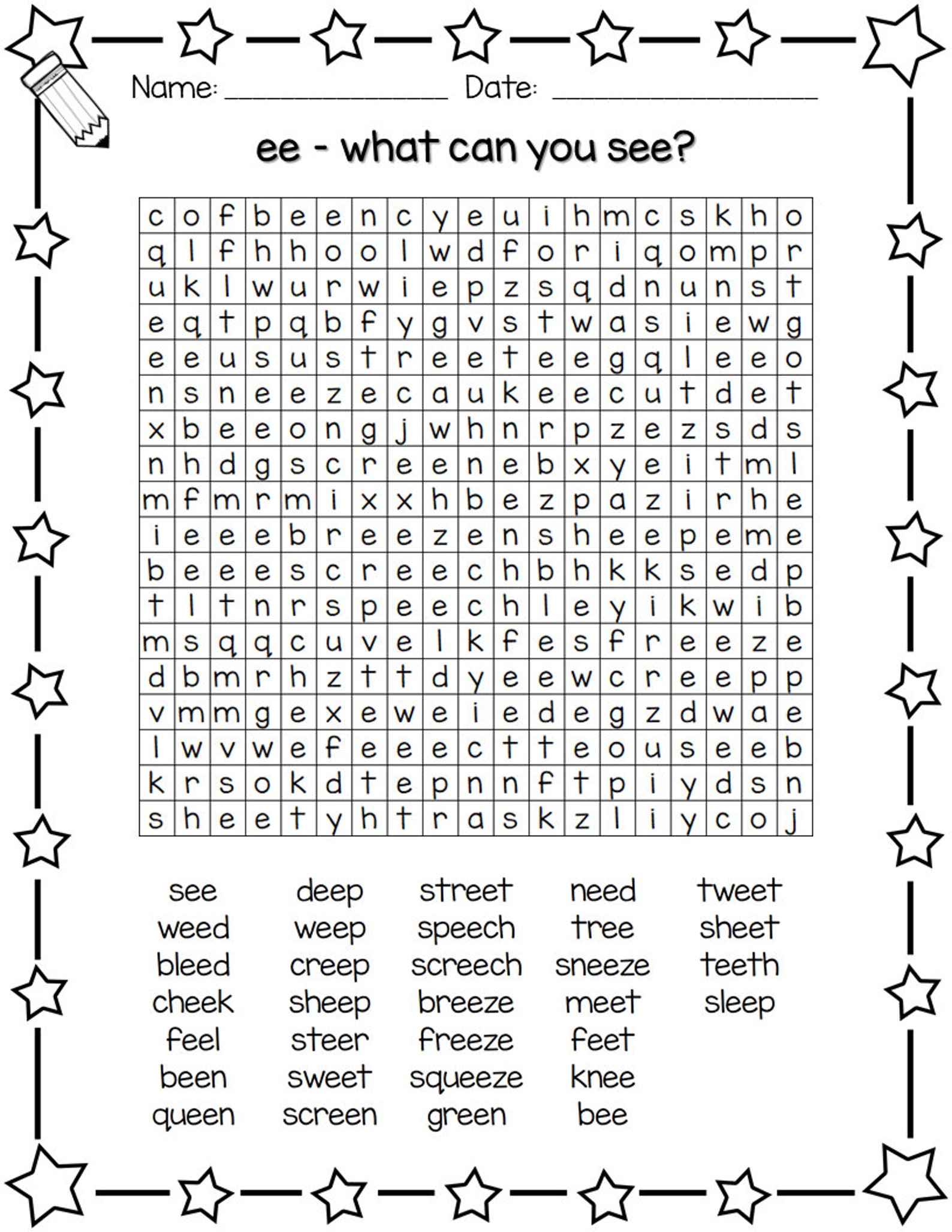 Read Write Inc (RWI) Set 2 Sounds - Word Searches With Answers - Etsy UK