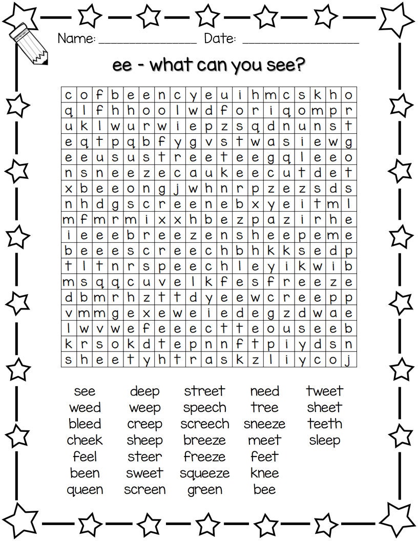 Read Write Inc (RWI) Set 2 Sounds - Word Searches With Answers - Etsy UK