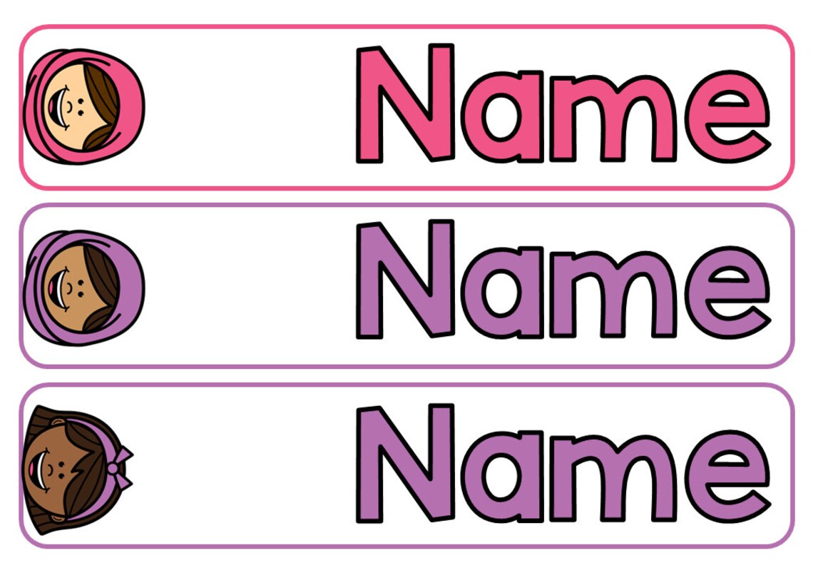 Editable Cute Student Name Bookmarks Christmas or Back to School Gift ...