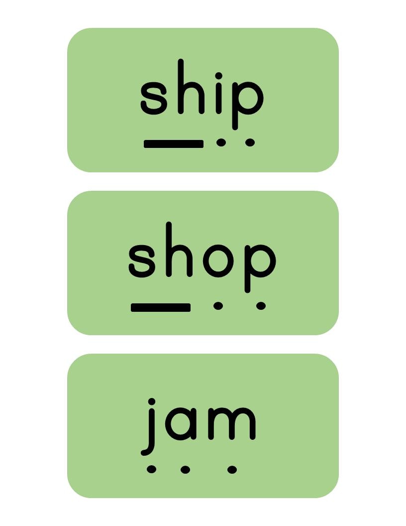 RWI Set 1 Green Word Flashcards - Phonics Decoding Practice: Sounds for ...