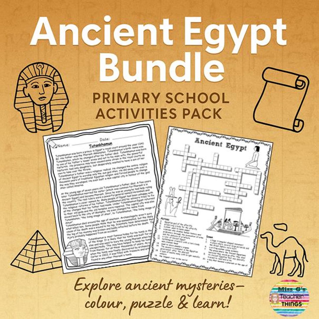 Ancient Egypt Primary School Bundle of Activities - Etsy