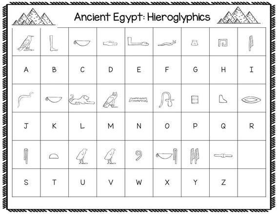Hieroglyphics Year 5
