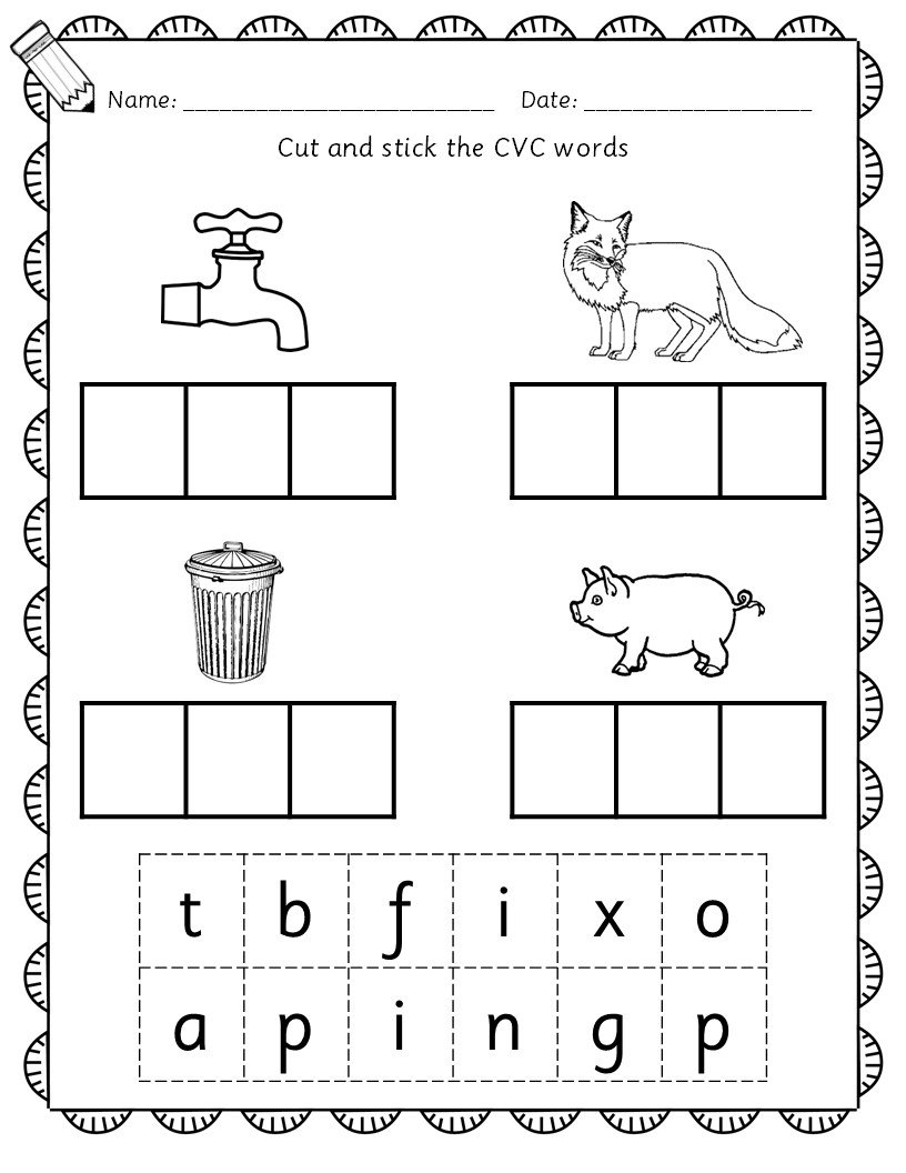 Cut Stick and Read CVC Words Book - RWI Set 1 Phonics Sounds: Decoding ...