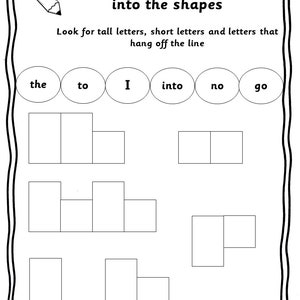 Reception Year 1 Kindergarten - Phase 2 Tricky Word Activity Book - Etsy