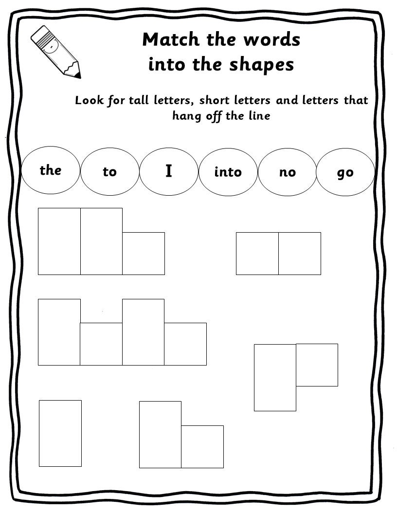 Reception Year 1 Kindergarten - Phase 2 Tricky Word Activity Book - Etsy