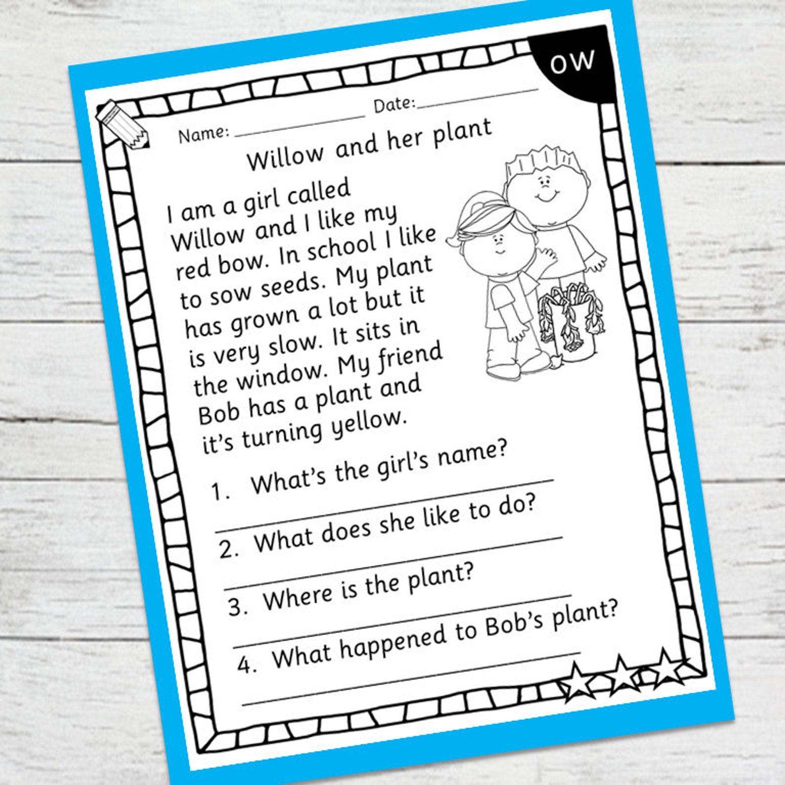 Reading Comprehension Book 2 - RWI Set 2 Phonics - Sounds and Stories ...