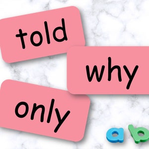 RWI Read Write Inc Red Word Flashcards Set 1 to 4 Phonics Reading - Etsy