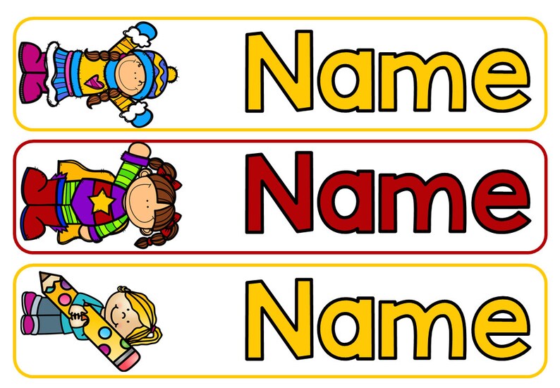 Editable Cute Student Name Bookmarks - Christmas or Back to School Gift ...