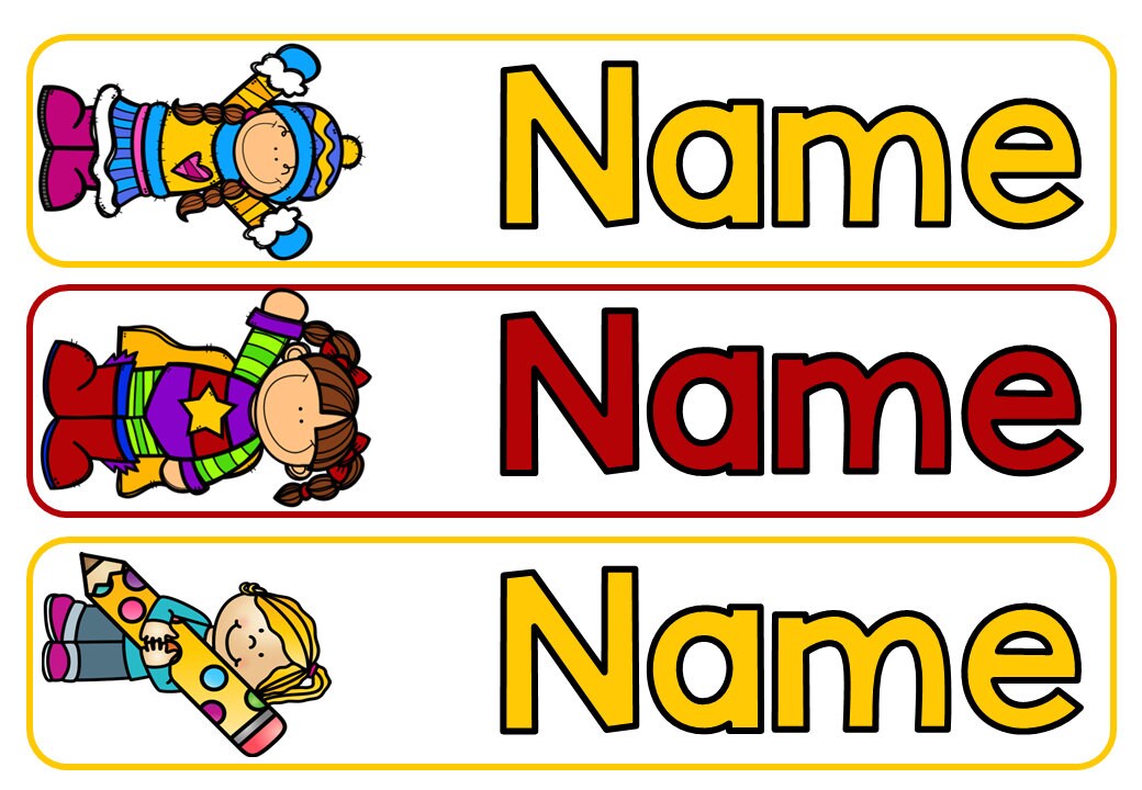 Editable Cute Student Name Bookmarks - Christmas or Back to School Gift ...