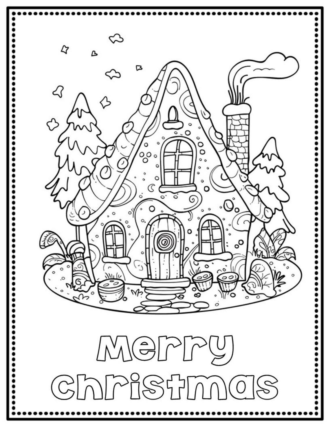 Christmas Vocabulary Coloring Pages: ESL Printable (PDF) - Etsy