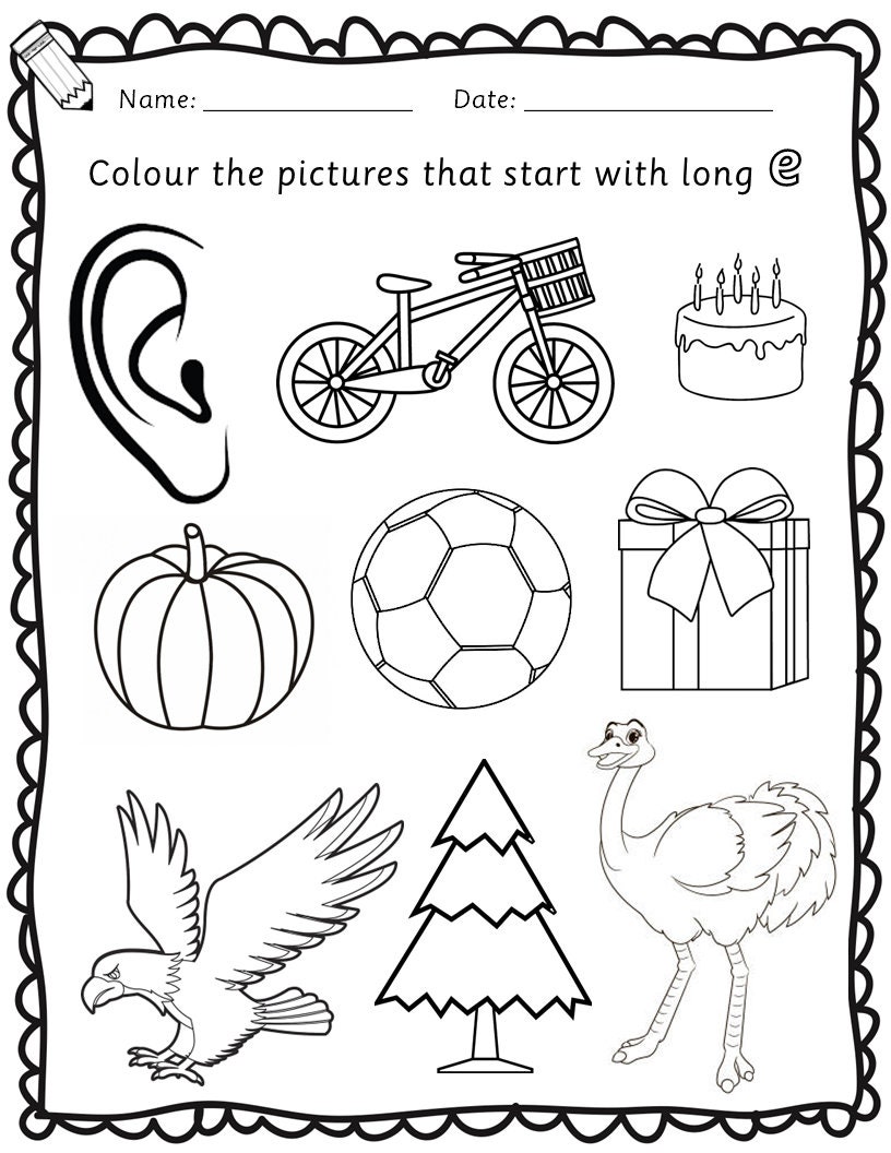 Beginning Sounds Book With 35 Worksheets - Colouring Pages RWI Set 1 ...