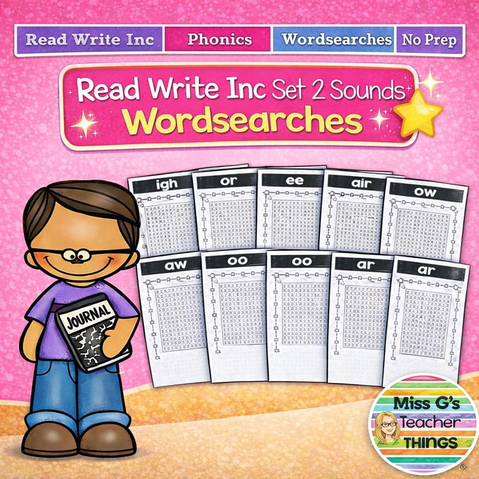 Read Write Inc (RWI) Set 2 Sounds - Word Searches With Answers - Etsy UK