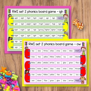 RWI - Read Write Inc Phonics Board Games Set 1 and 2 Sounds - Etsy