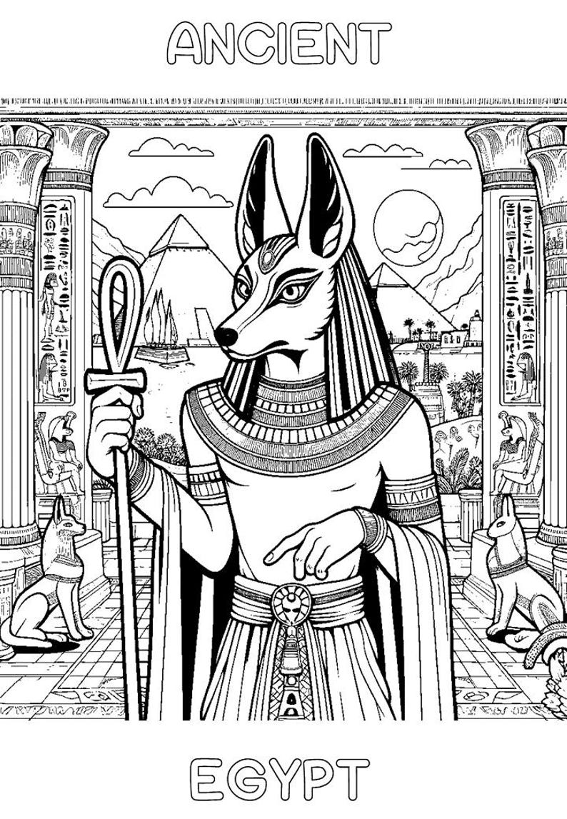 Ancient Egypt Coloring Pages - History Coloring Sheets - Early ...