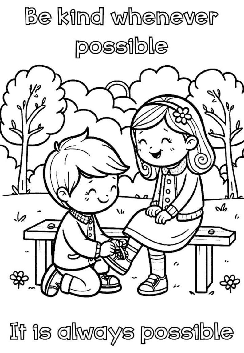 Growth Mindset Kindness Coloring Pages Posters - Inspirational ...