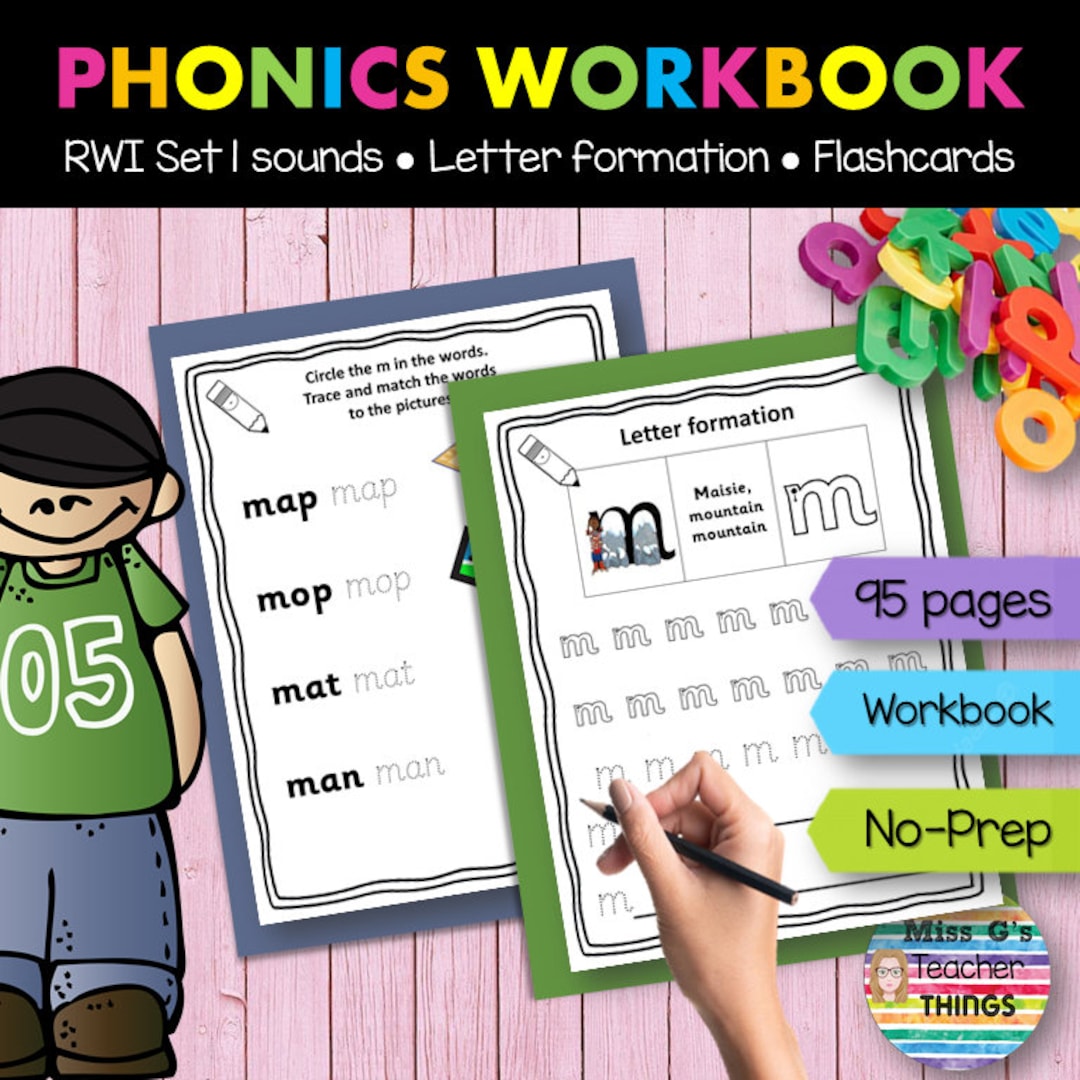 RWI Set 1 Workbook: A Complete Phonics Resource With 111 Worksheets ...