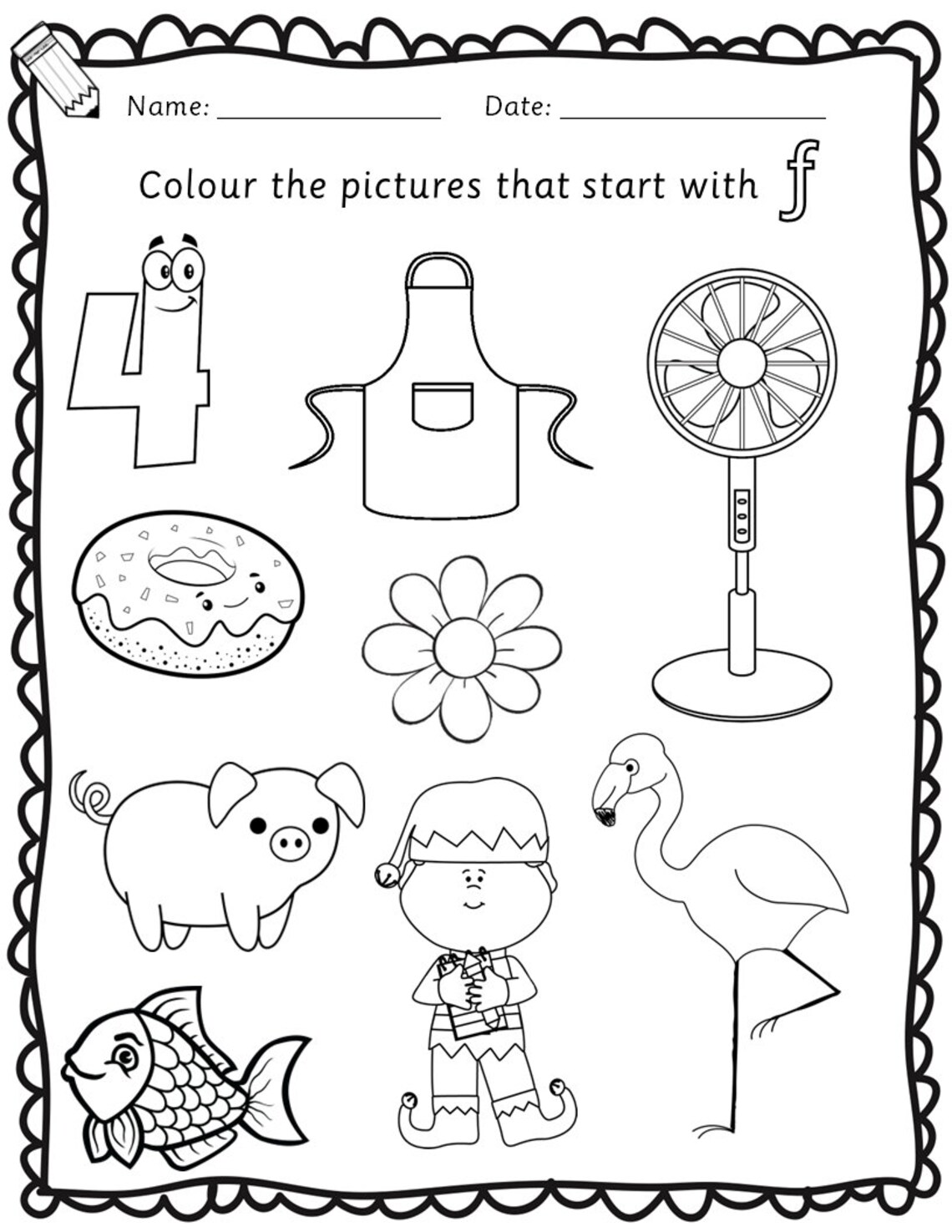 Beginning Sounds Book With 35 Worksheets - Colouring Pages RWI Set 1 ...
