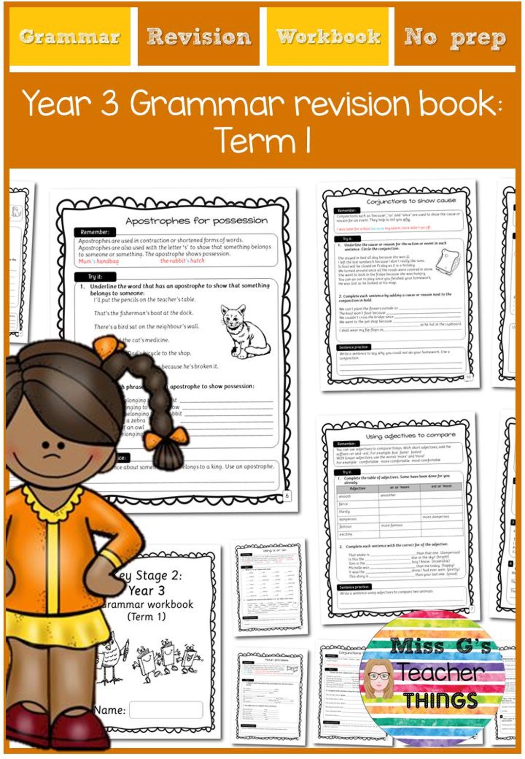 Year 3 Grammar Workbook Term 1 British Curriculum - Etsy