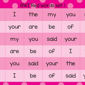 Roll and Read - Read Write Inc - RWI Red Word Colourful Board Games for ...